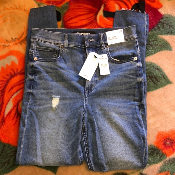 Express | Jeans | Expresssuper High Waisted Laceup Stretch Ankle | Poshmark